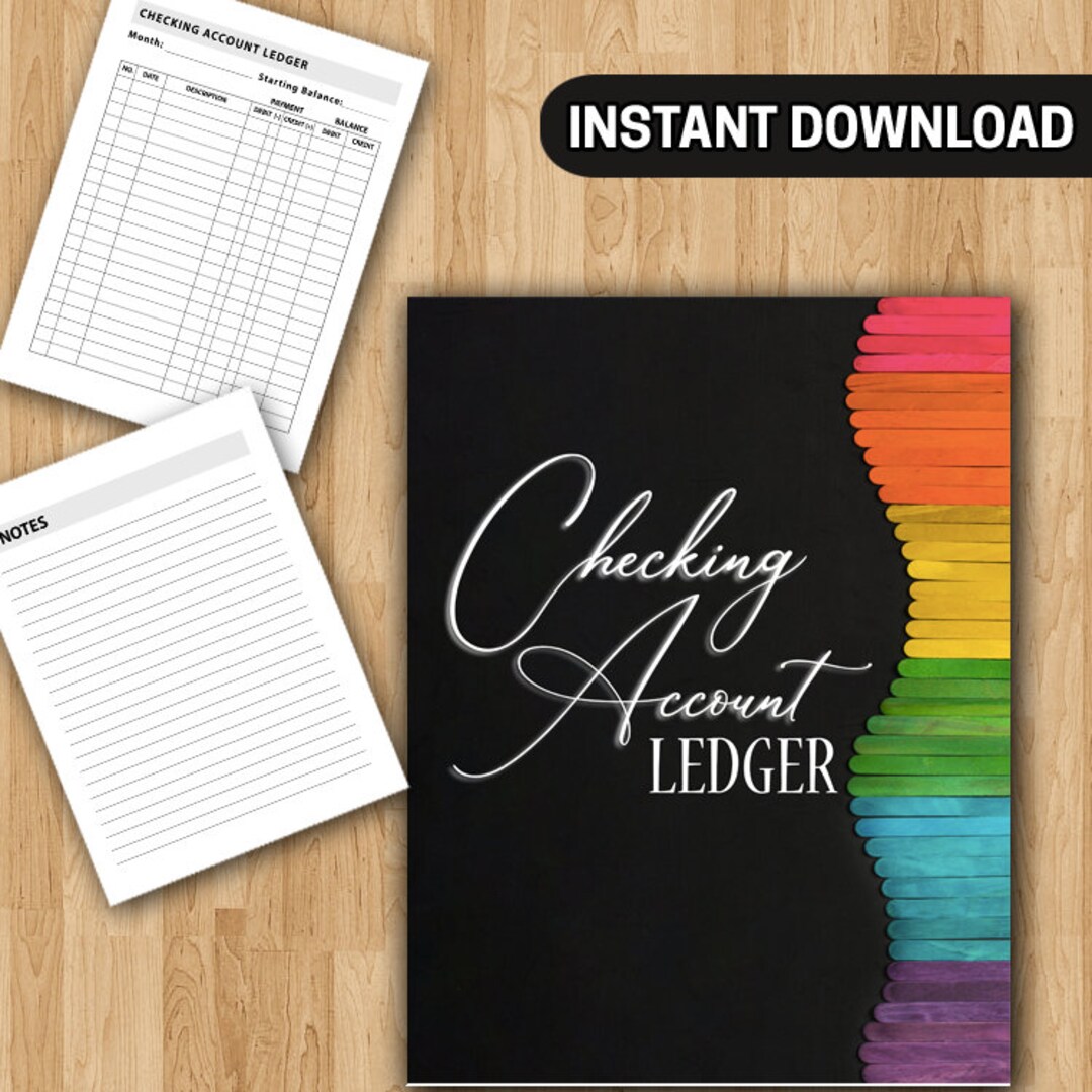 Checking Account Ledger - Checking Account Transaction Perfect for ...