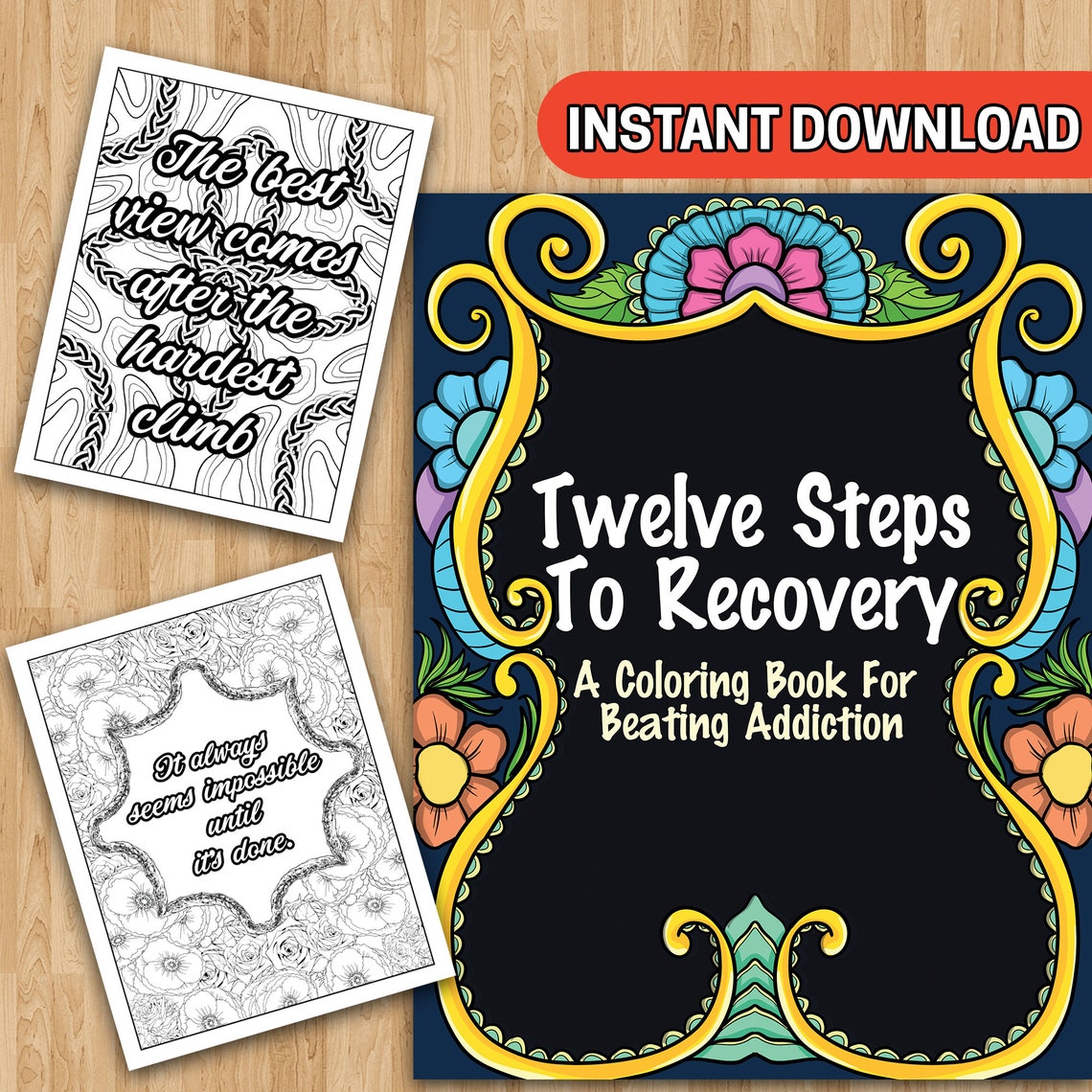 BEST VALUE 25 Twelve Steps to Recovery Coloring Pages - Instant ...