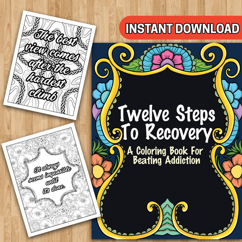 BEST VALUE 25 Twelve Steps to Recovery Coloring Pages - Instant ...
