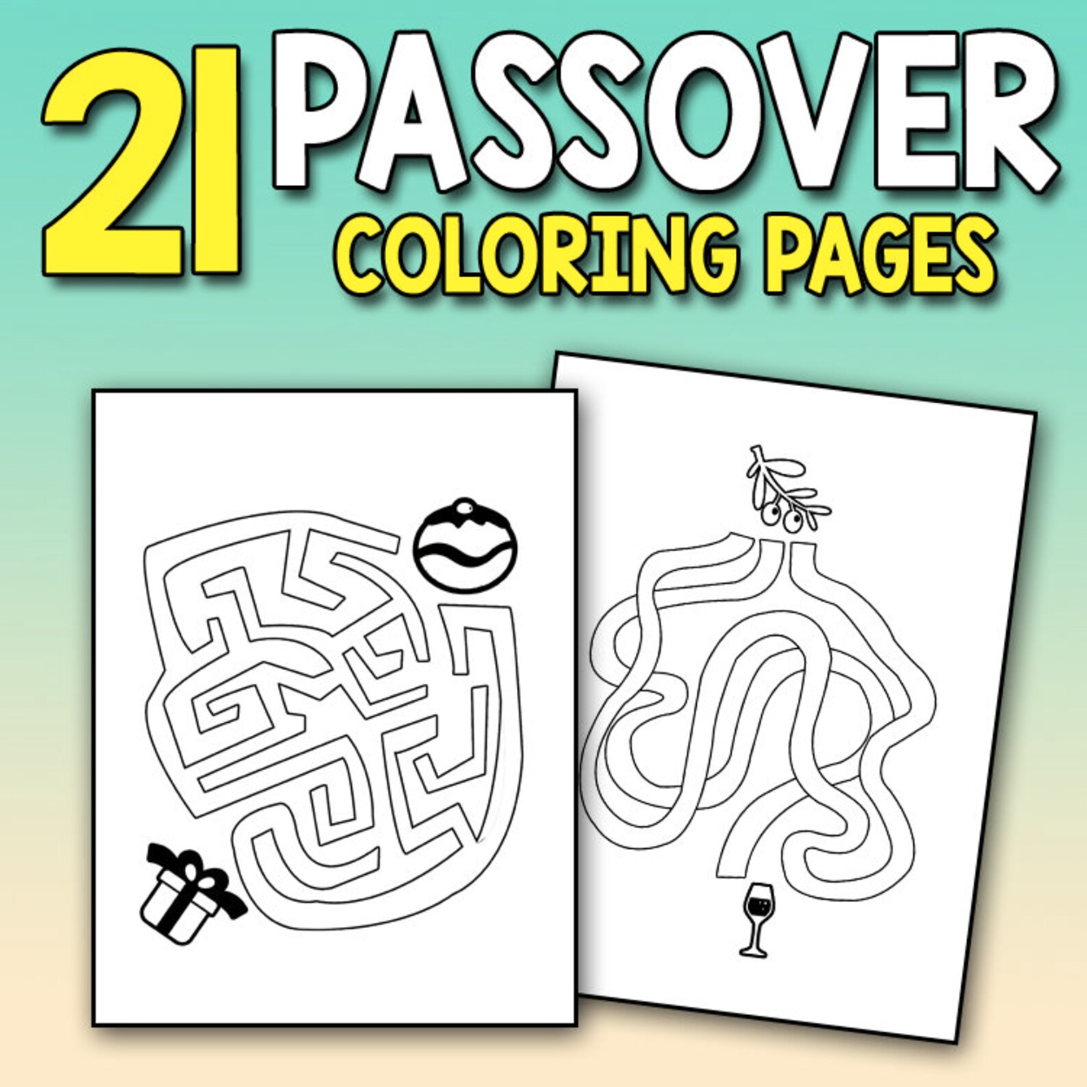 BEST VALUE 21 Passover Activity Book for Kids: This Pesach Featuring ...