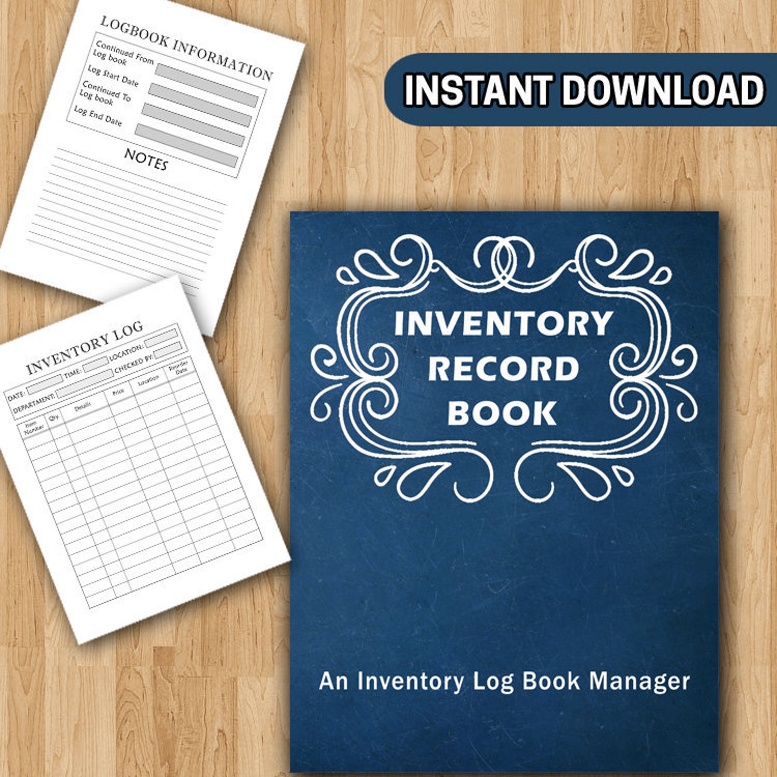 Inventory Record Book - an Inventory Log Book Manager Company ...