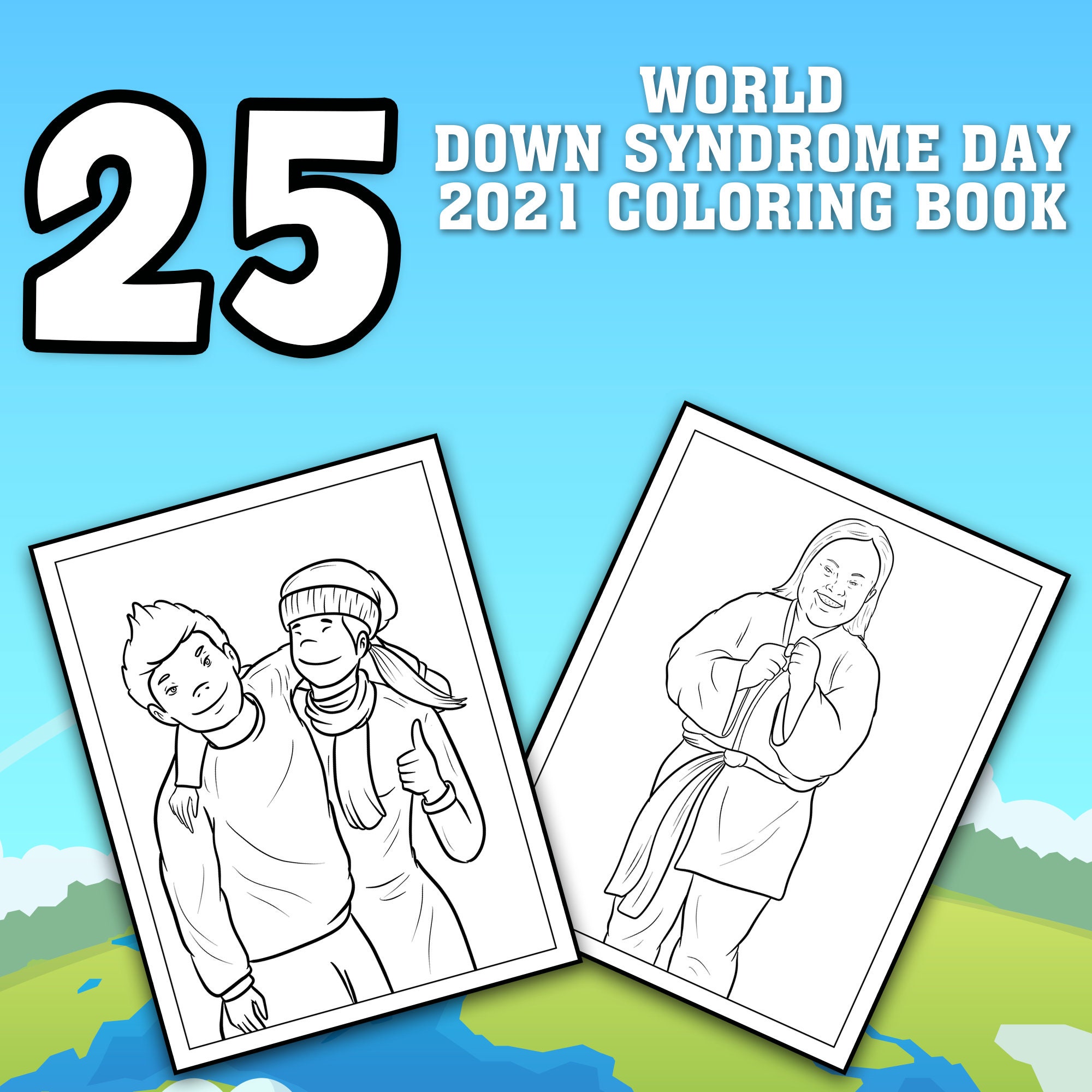 BEST VALUE 25 World Down Syndrome Day 2021 Coloring Book Instant ...