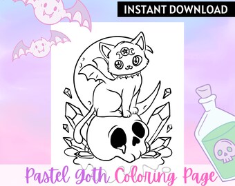 Satanic Coloring Page - Etsy