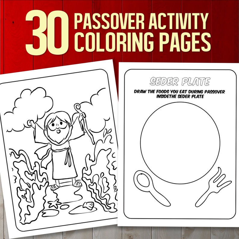 BEST VALUE! Fun Passover Activities for Kids - Instant Download 30 ...
