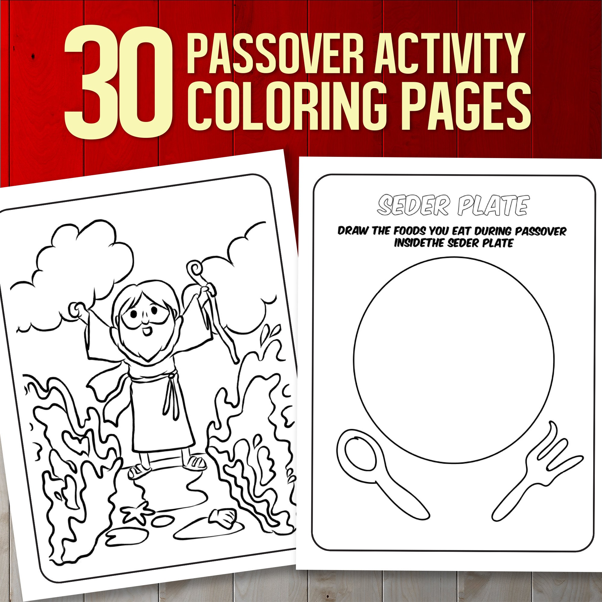BEST VALUE! Fun Passover Activities for Kids - Instant Download 30 ...