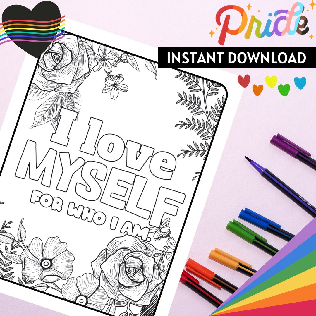 BEST VALUE! Pride Month Coloring Page for LGBTQ - Instant Download ...