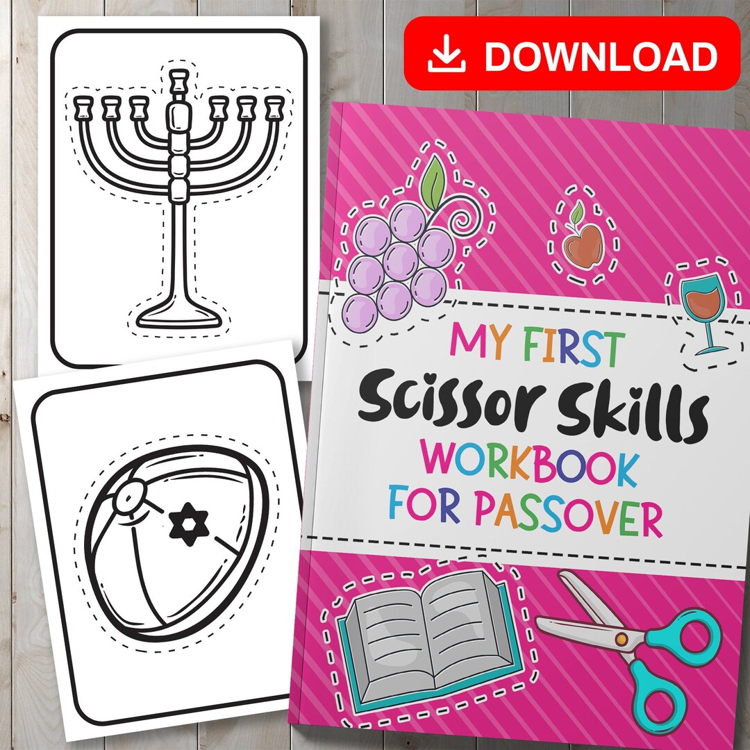 BEST VALUE My First Scissor Skills Workbook for Passover - Instant ...