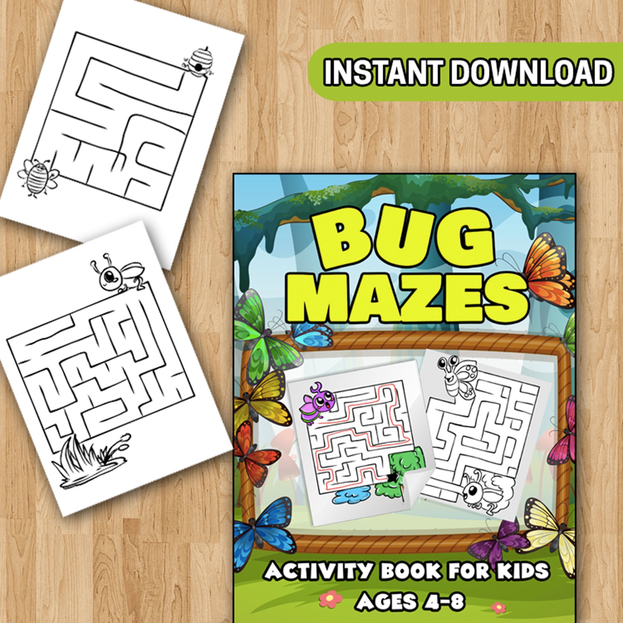 BEST VALUE Bug Mazes Activity Book 30 Bug Mazes Activity Page for Boys ...