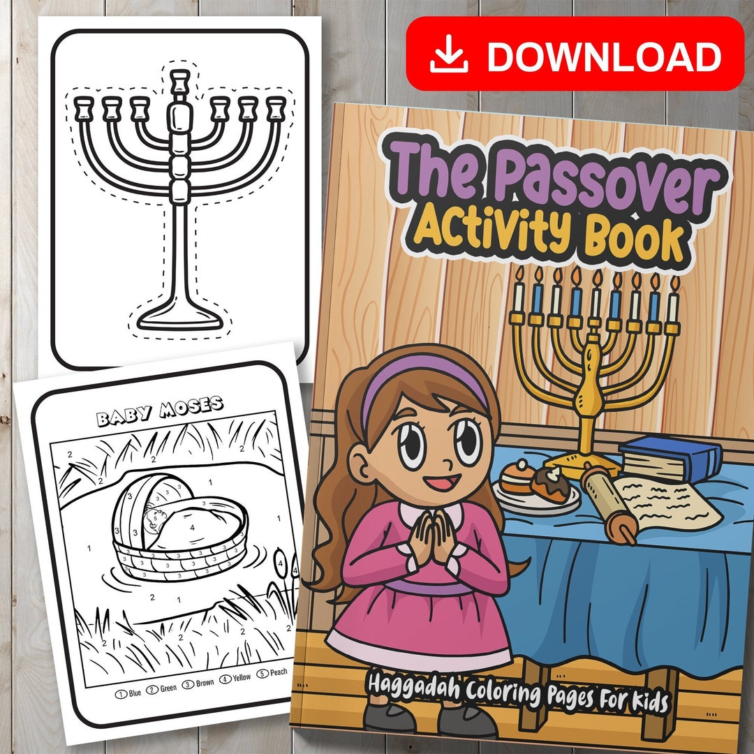 BEST VALUE the Passover Activity Book - Instant Download Haggadah ...