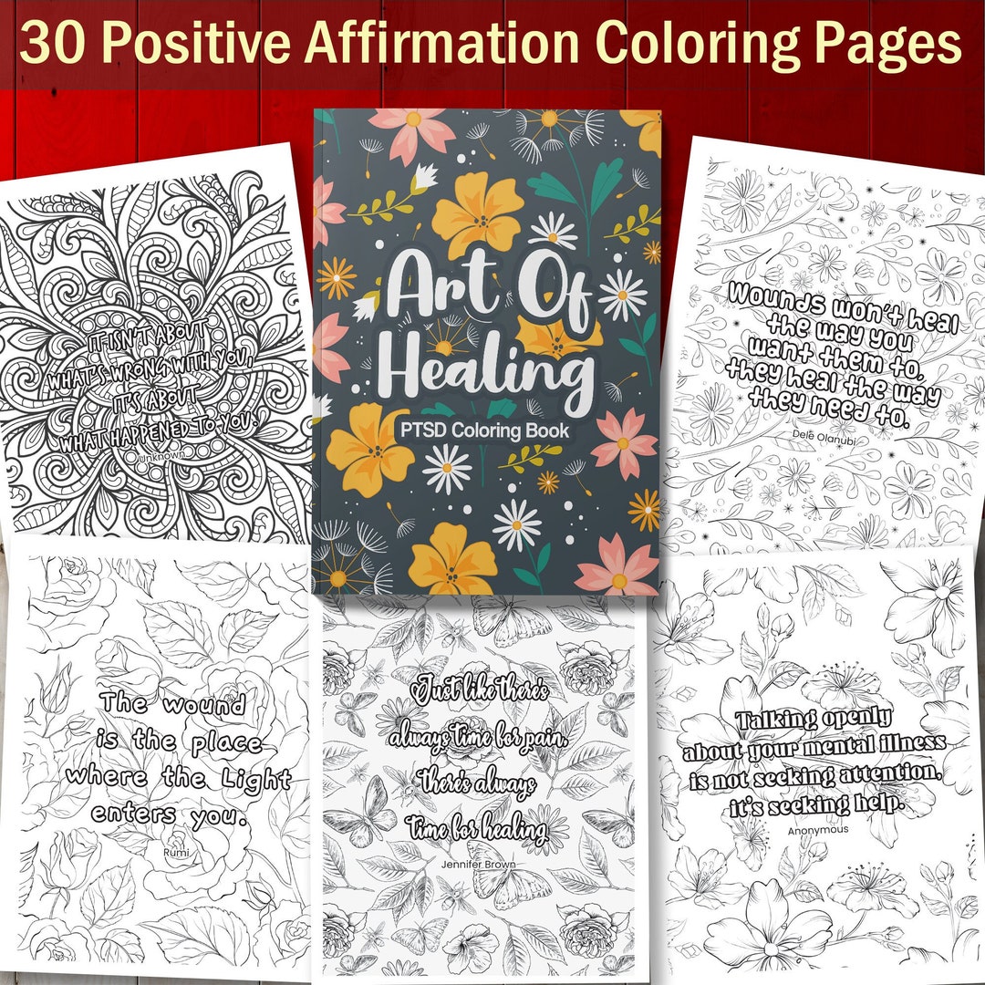 BEST VALUE! Art of Healing PTSD Coloring Book - Instant Download ...