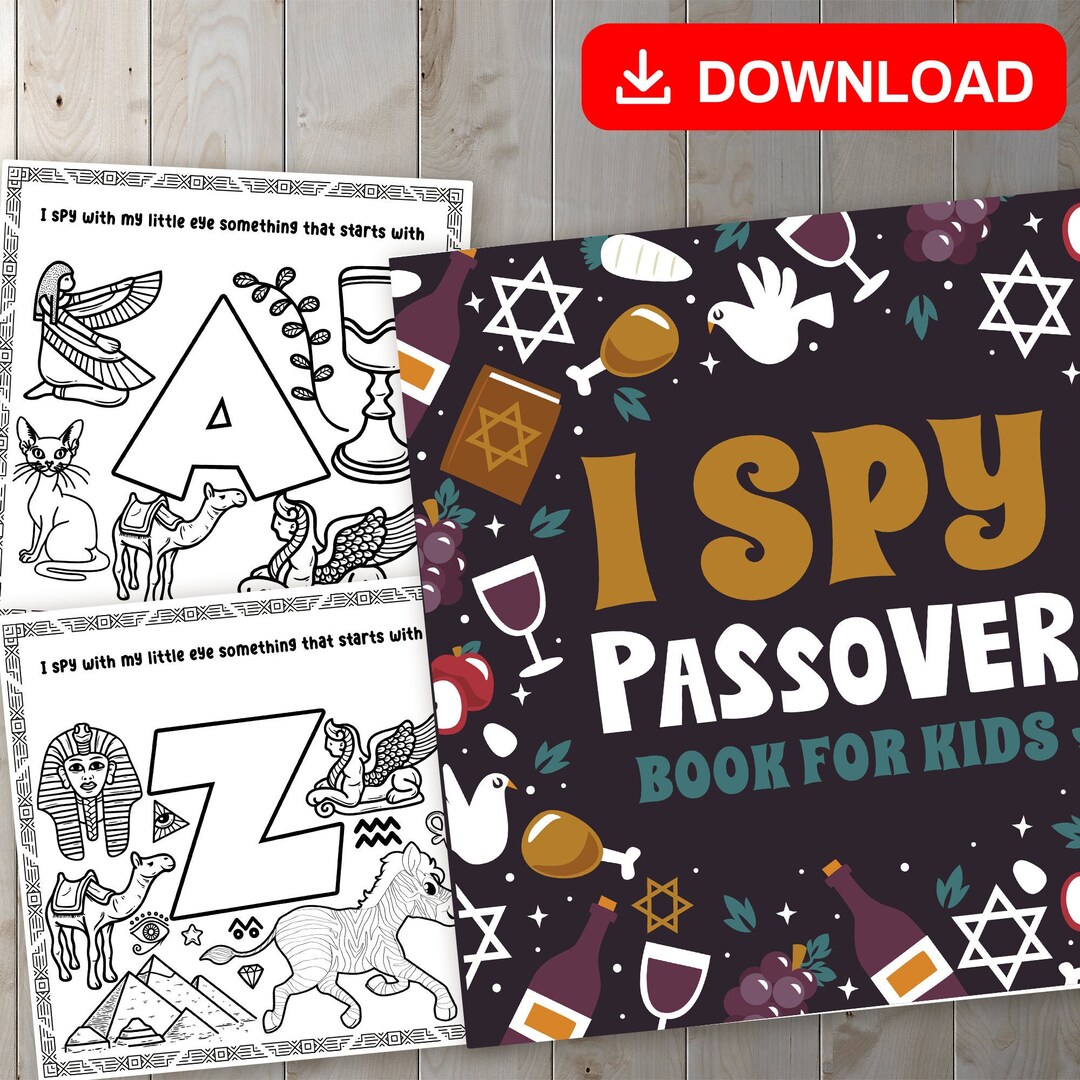 BEST VALUE I Spy Passover Book for Kids - Instant Download Guessing ...
