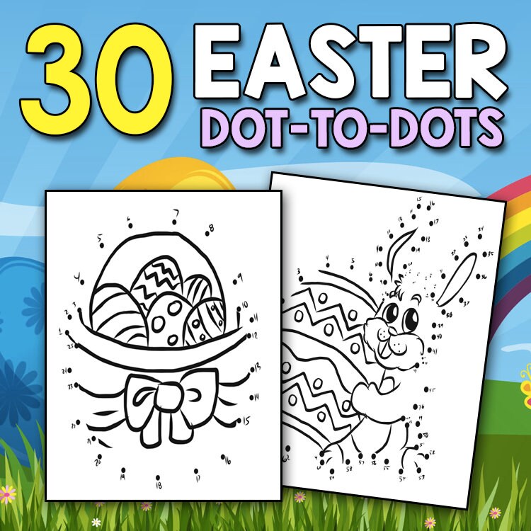 Easter Activity Book Connect the Dots Easter Coloring Book for Kids ...