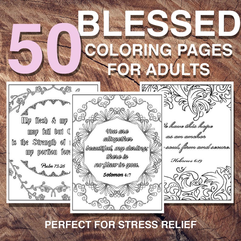 50 Beauty in the Blessings Coloring Pages Instant Download Printable ...