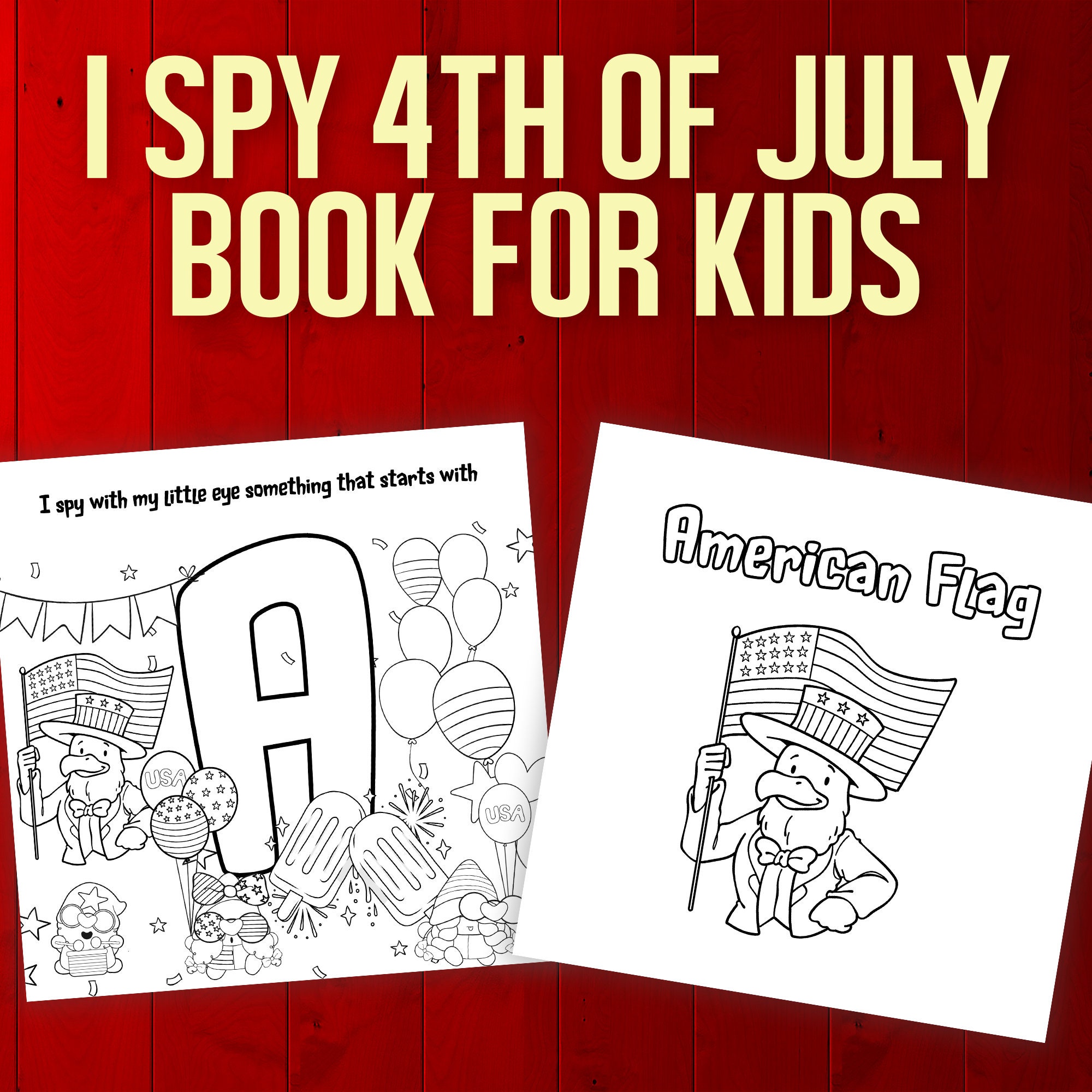 BEST VALUE I Spy With My Little Eye 4th of July! Coloring Book for Kids ...