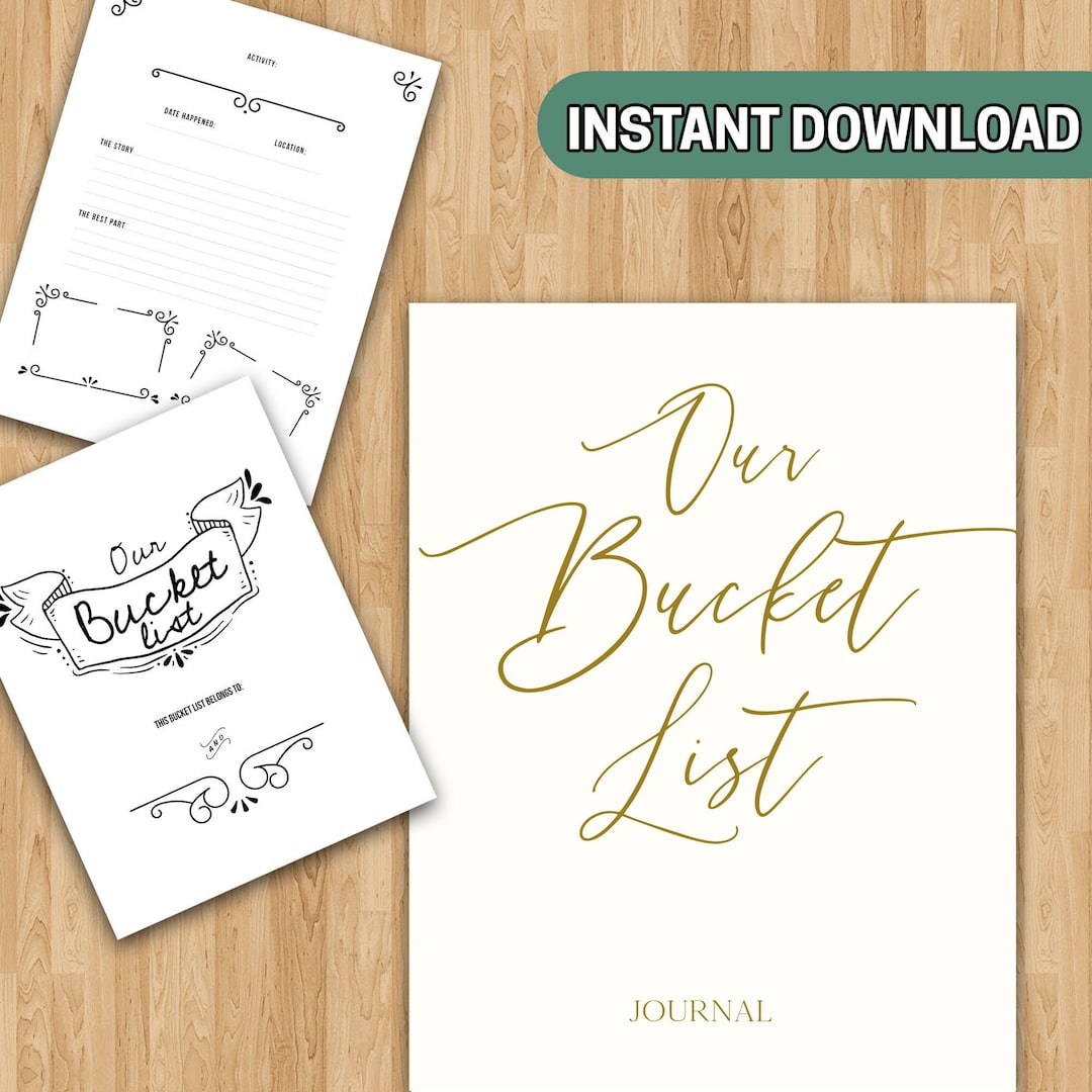 BEST VALUE 27 Our Bucket List Journal Pages Custom Books - Etsy