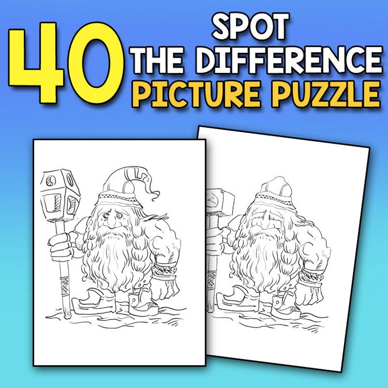 BEST VALUE 40 Difference Picture Puzzle Spot the Differences Enchanted ...