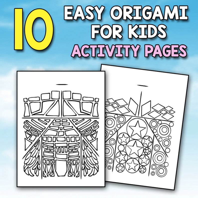 BEST VALUE Easy Origami for Kids Activity Book – 10 Printable Origami ...