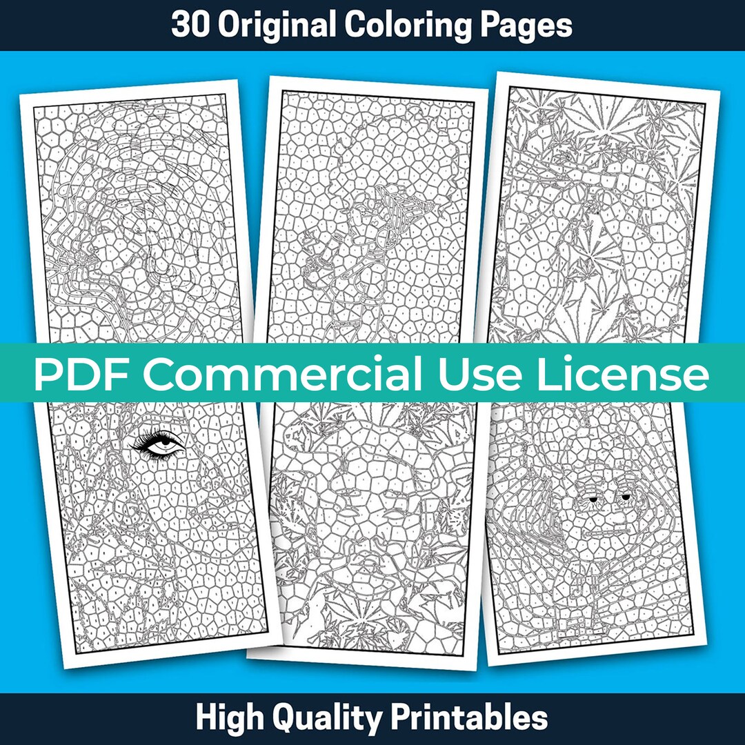 BEST VALUE Trippy Mosaic Color by Number Instant Download Coloring for ...