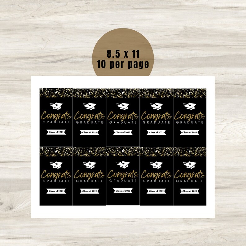 BEST VALUE Printable Graduation Gift Tags, Instant Download ...