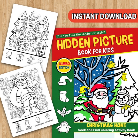 BEST VALUE 60 Hidden Picture Coloring Book Instant Download | Etsy
