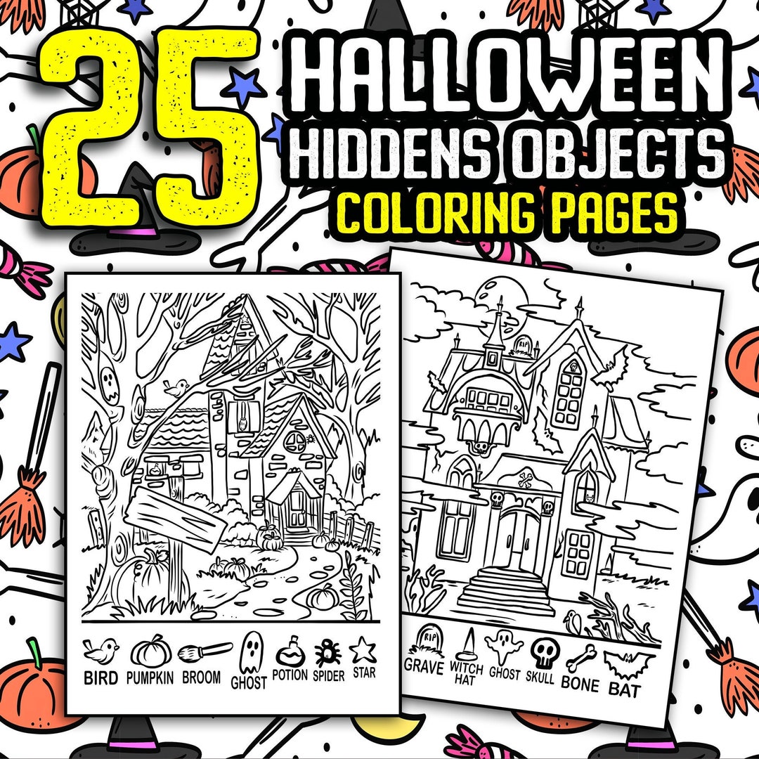 BEST VALUE Can You Find the Missing Objects? Halloween Hidden Picture ...