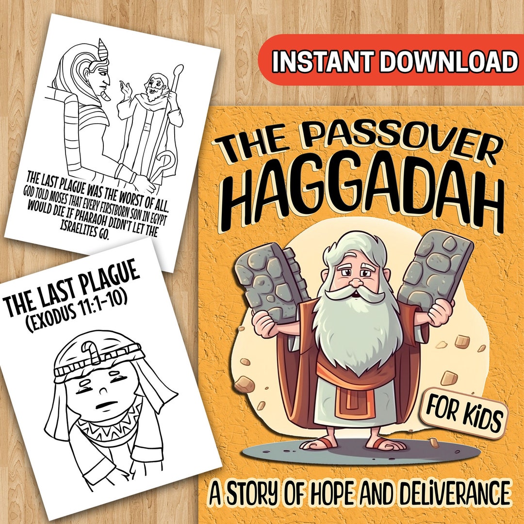 BEST VALUE the Passover Haggadah for Kids - Instant Download A Story of ...
