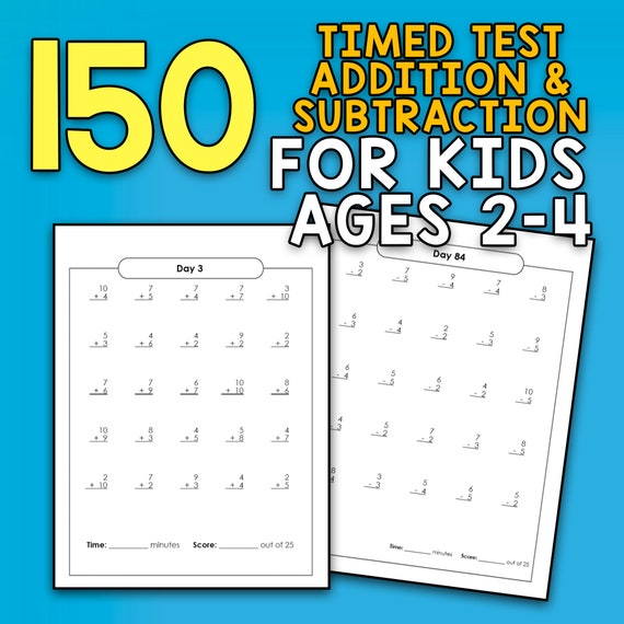 Addition And Subtraction Pre Test