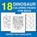 Boys Coloring Pages Instant Download PDF Printable Cute Coloring Book ...