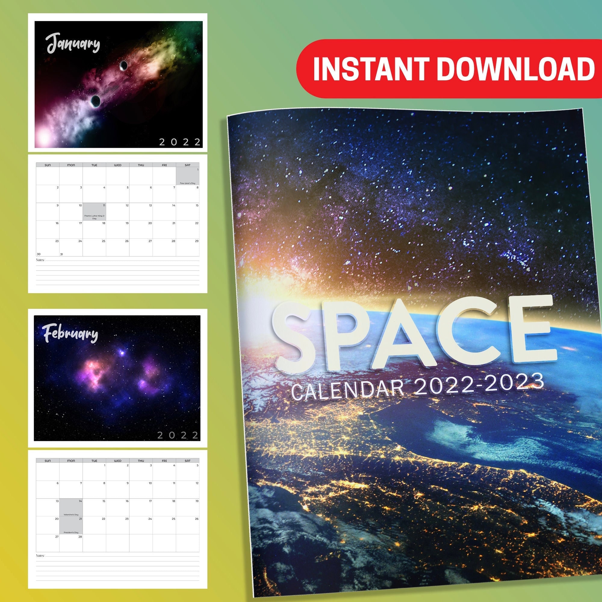 Space Calendar 2022