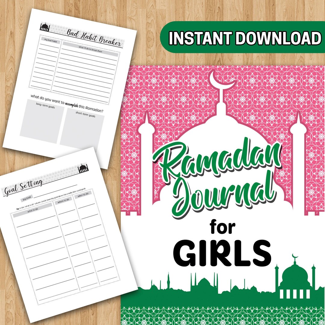 BEST VALUE Ramadan Planner Printable for Girls - 2020 Fasting Journal ...