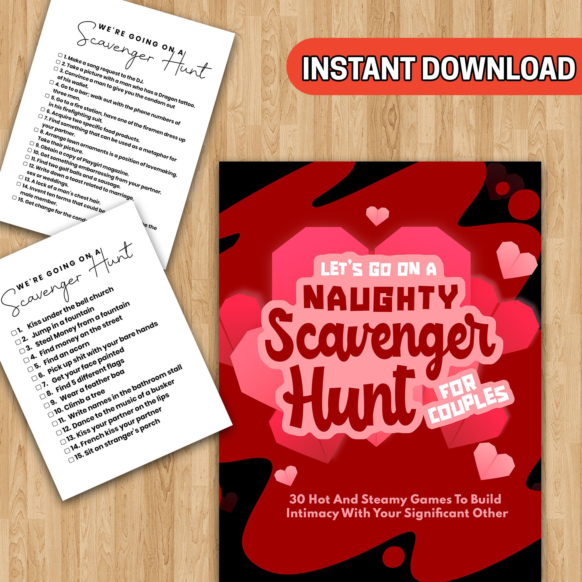 BEST VALUE 30 Printable Adult Scavenger Hunts For Couples Date Etsy
