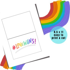 BEST VALUE Happy Pride Month Greeting Card Printable - Instant Download ...