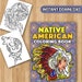 Native American Coloring Book 30 Native Americans Coloring Pages for ...