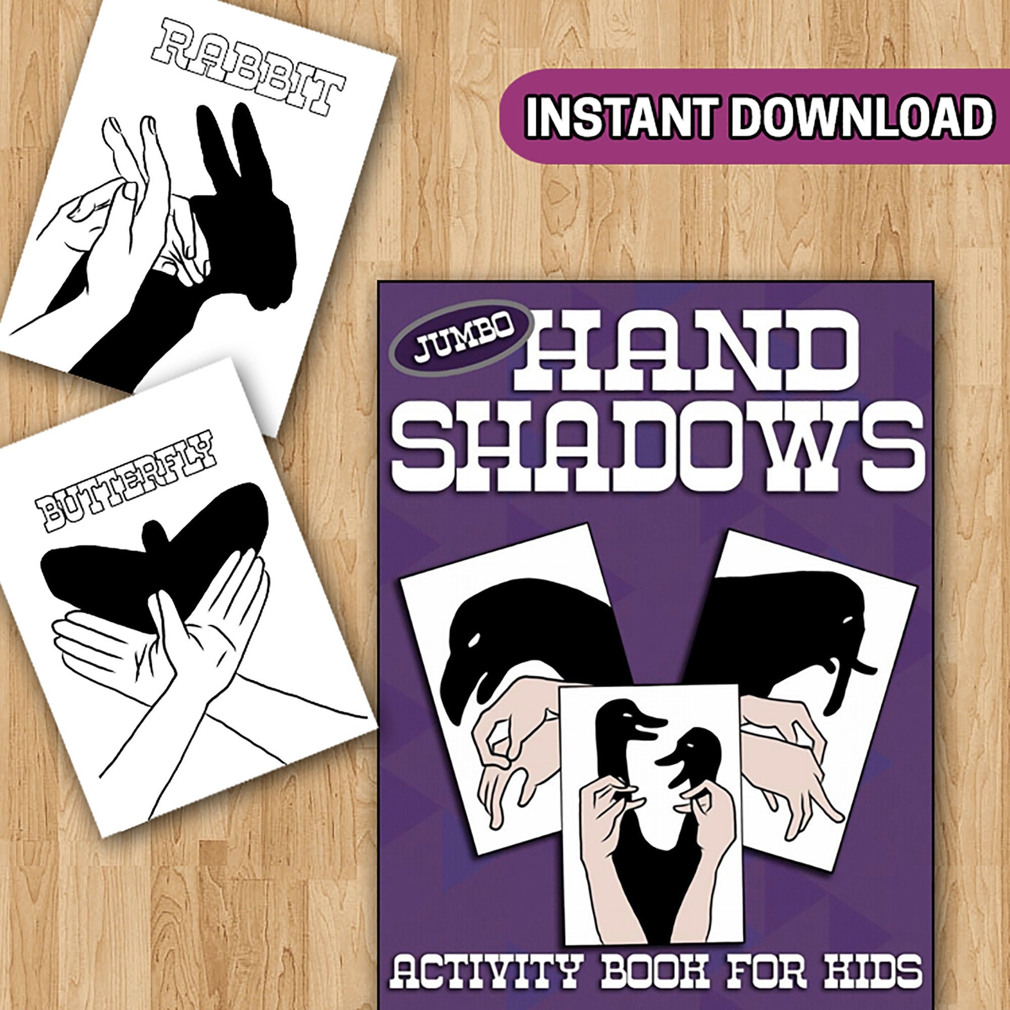 BEST VALUE 50 Shadow Puppets Hand Shadow Activity Book Printable PDF ...