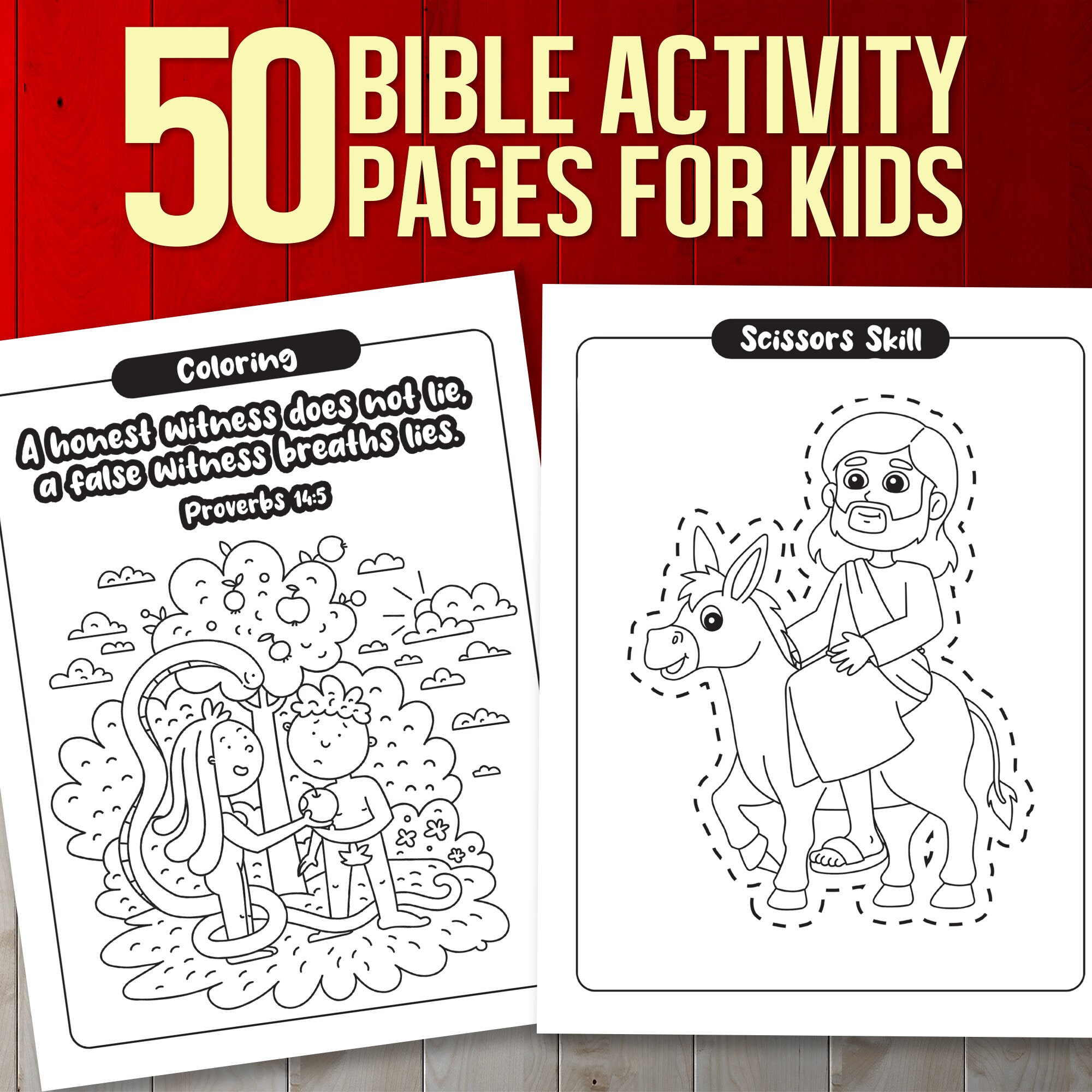 BEST VALUE Fun Bible Puzzles and Games Activity Book for Kids Instant ...