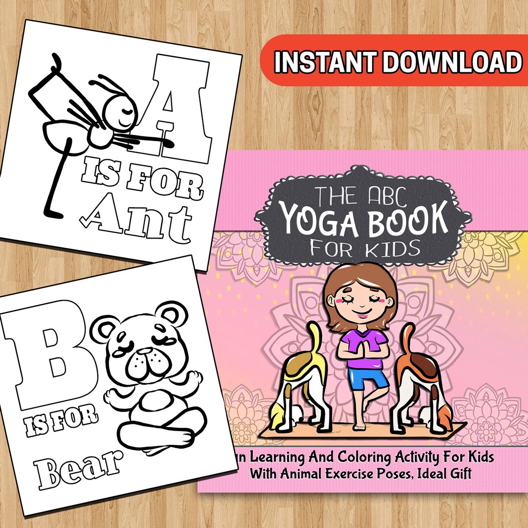 BEST VALUE 26 the ABC Yoga Book for Kids - Instant Download Fun ...