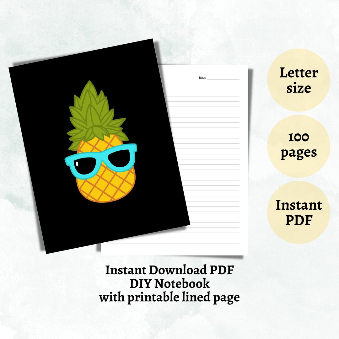BEST VALUE 1 Printable Summer Notebook Cover Instant Download Hello ...