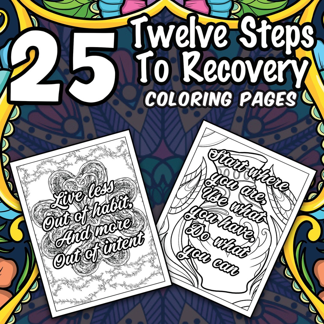 BEST VALUE 25 Twelve Steps to Recovery Coloring Pages - Instant ...
