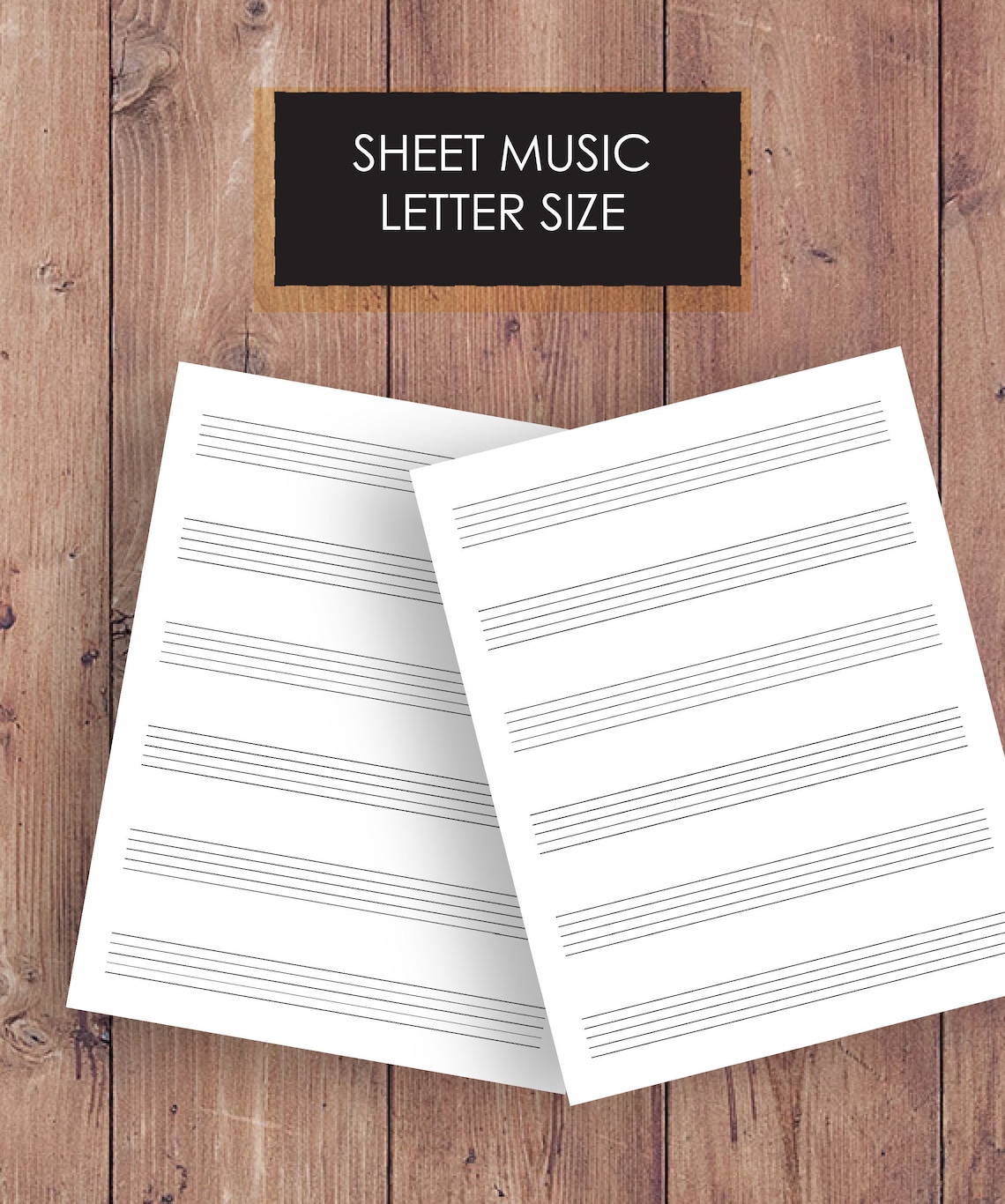 Music Staff Bar Charts Printable PDF Manuscript Paper - Etsy