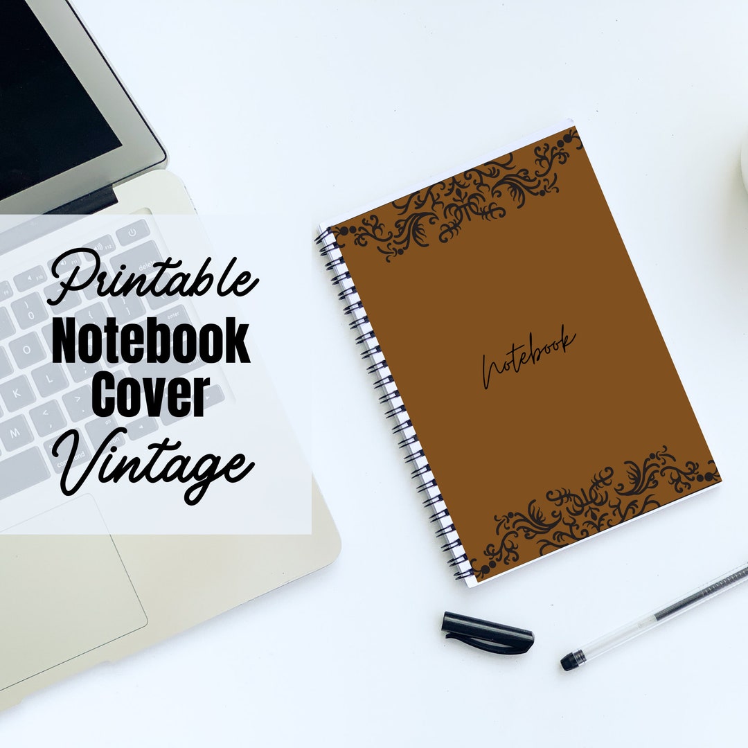 BEST VALUE 1 Printable Notebook Cover Vintage Design - Instant Download ...