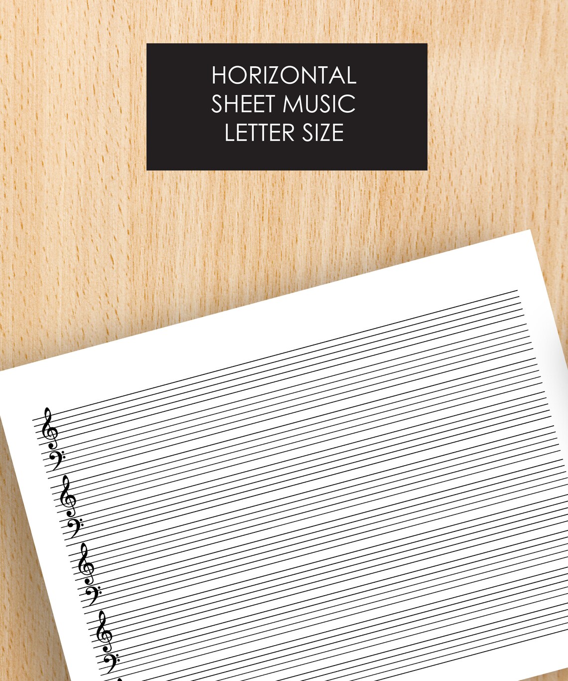 Music Staff Bar Charts Printable PDF Manuscript Paper - Etsy