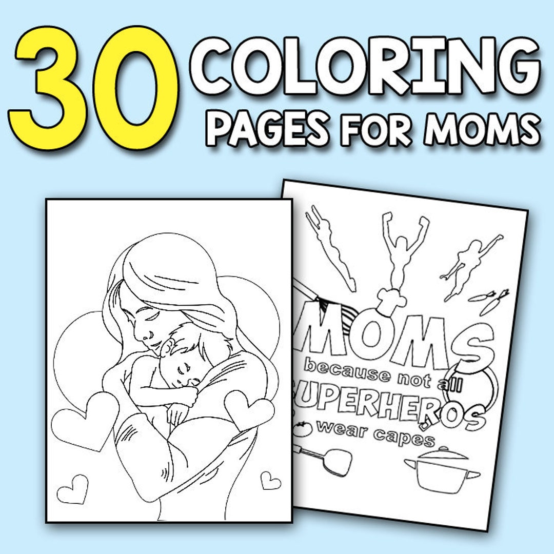 BEST VALUE Best Mom Ever Coloring Book: Mother's Day Gift 30 Coloring ...