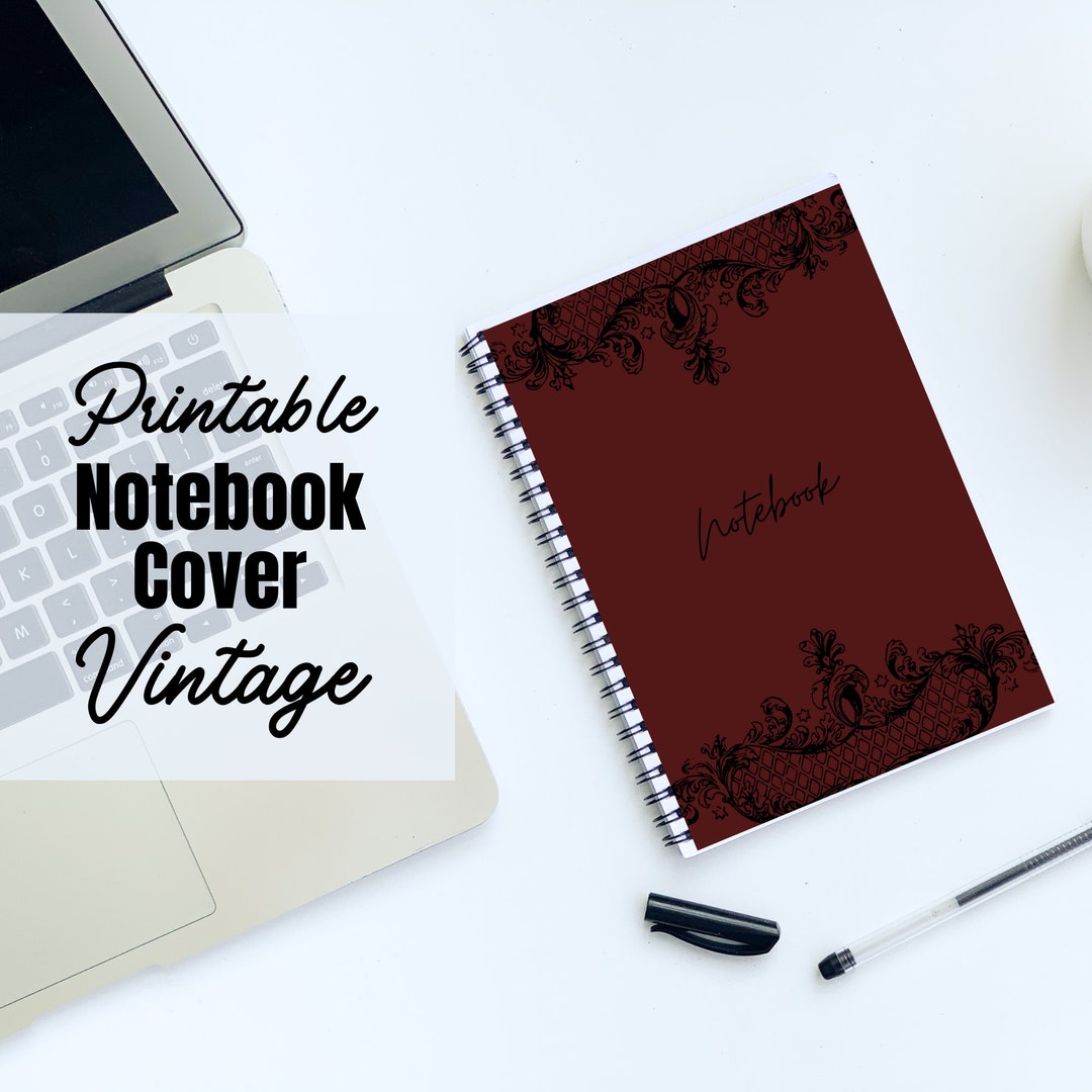 BEST VALUE 1 Printable Notebook Cover Vintage Style - Instant Download ...