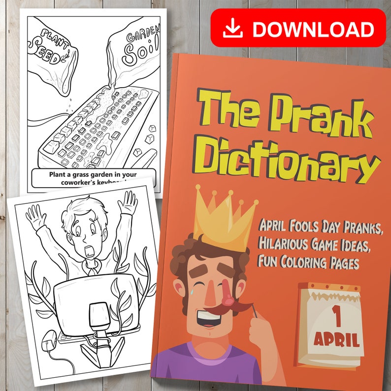 BEST VALUE the Prank Dictionary Instant Download April Fools Day Pranks ...