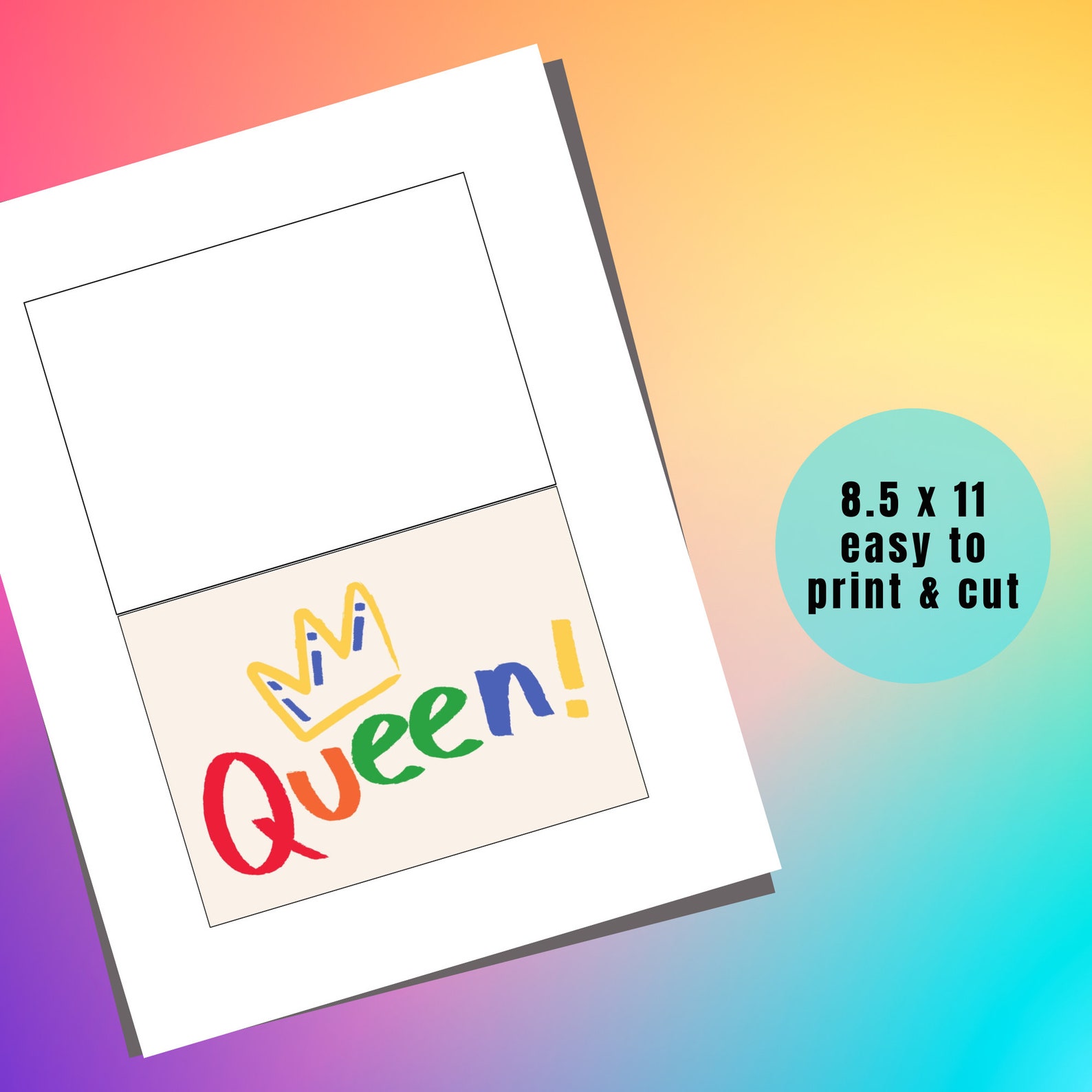 BEST VALUE Happy Pride Month Greeting Card Printable - Instant Download ...