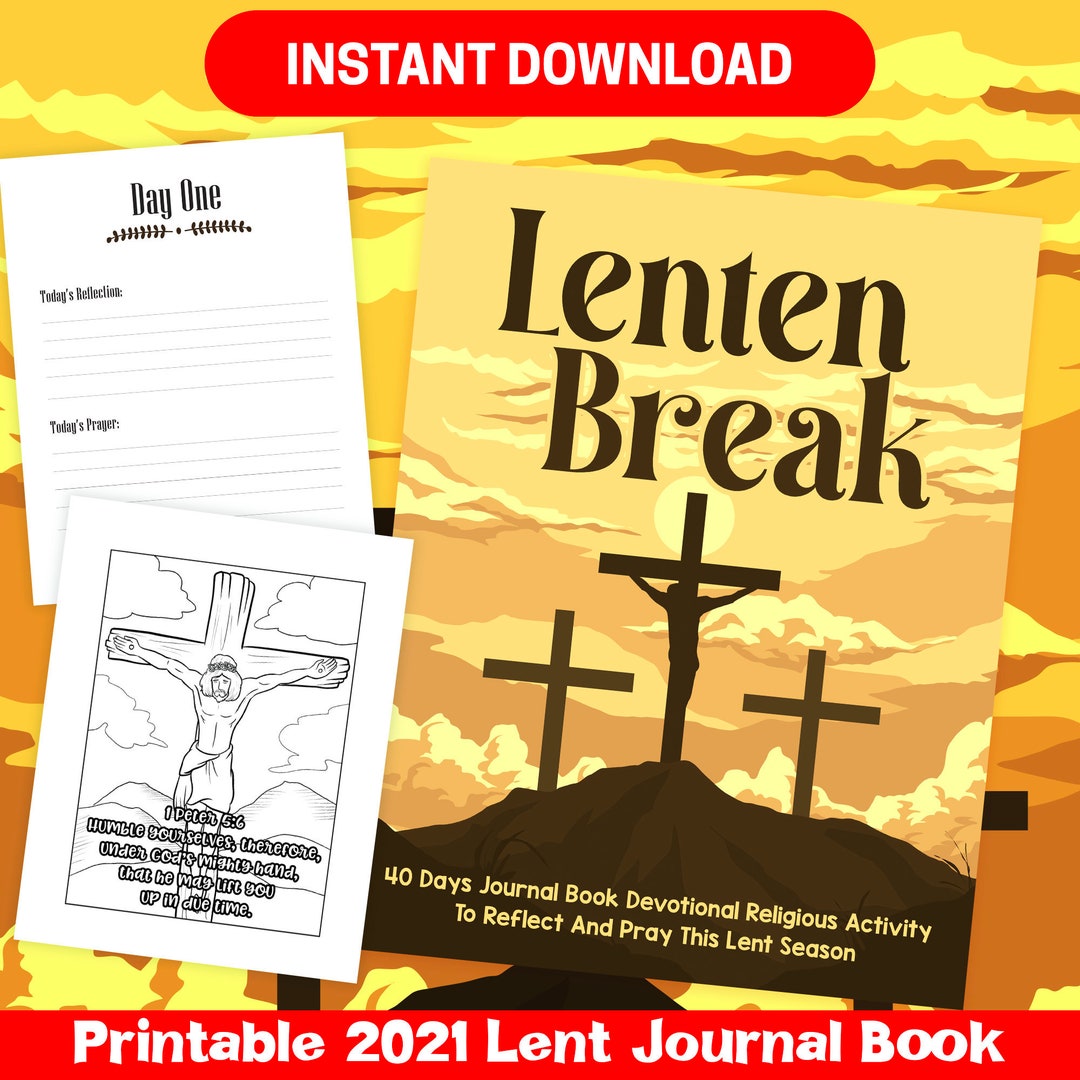 BEST VALUE 40 Lenten Break - Instant Download 40 Days Journal Book ...