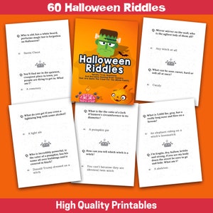BEST VALUE - 60 Halloween Riddles - Instant Download Halloween Riddles ...