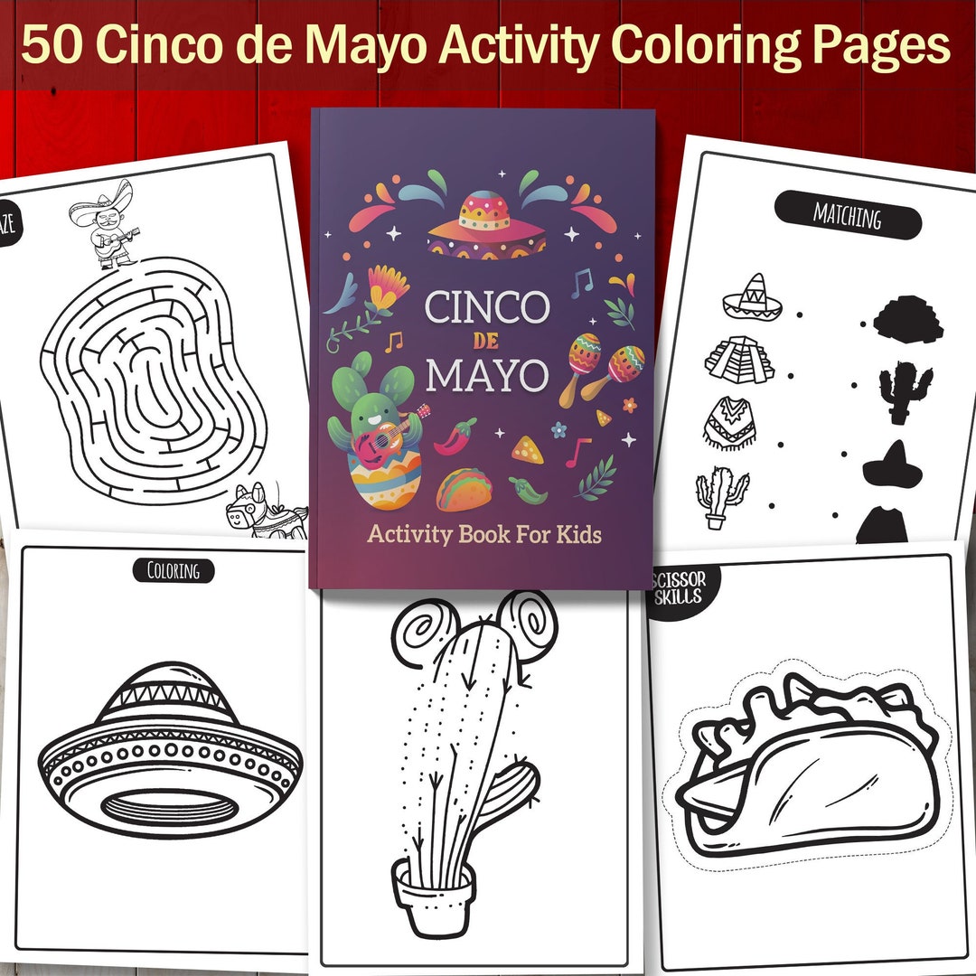 BEST VALUE Cinco De Mayo Activity Book for Kids - Instant Download ...