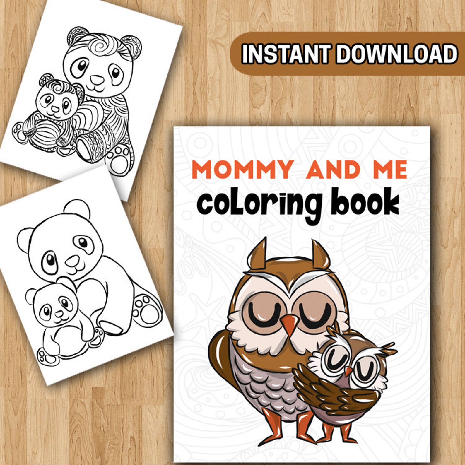 Mommy and Me Coloring Book: A Super Cute Activity Book for - Etsy
