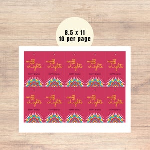 BEST VALUE Printable Diwali Gift Tag Instant Download Happy Diwali Gift ...